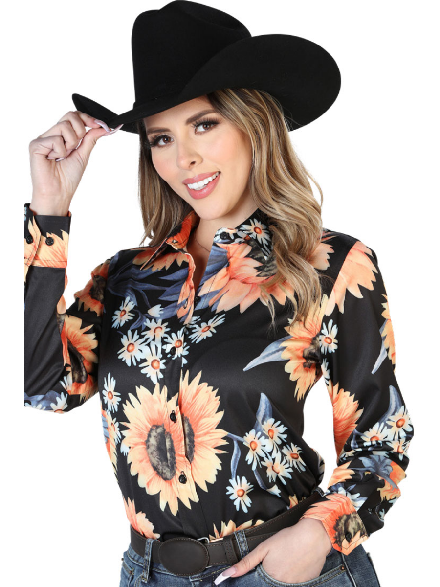Camisa Vaquera Manga Larga Estampada - Western Shirt – Bellash Western