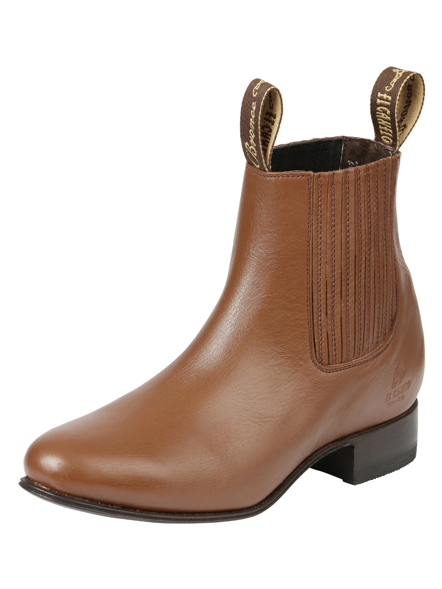 Genuine Leather Charro Ankle Boots - Ankle Boots – Bellash Western